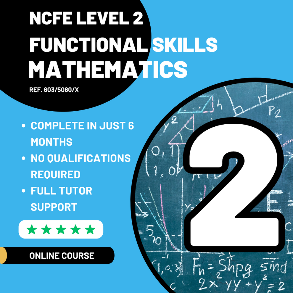 NCFE Level 2 Functional Skills Maths – Online Course with Exam & Tutor ...